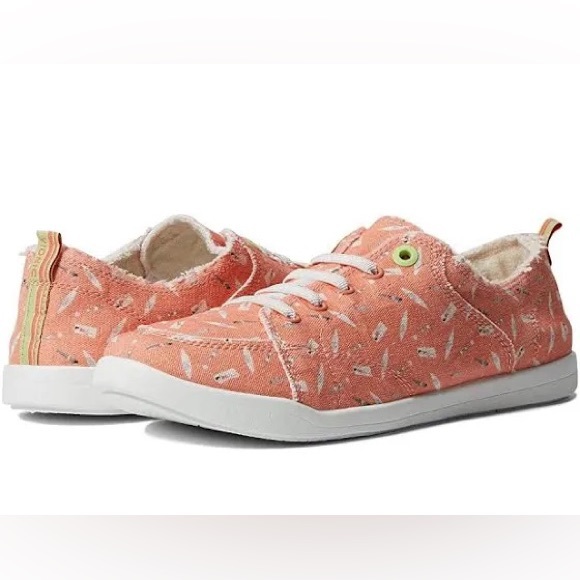 Vionic | Shoes | Vionic Beach Pismo Casual Sneaker Canvas Papaya Fun ...